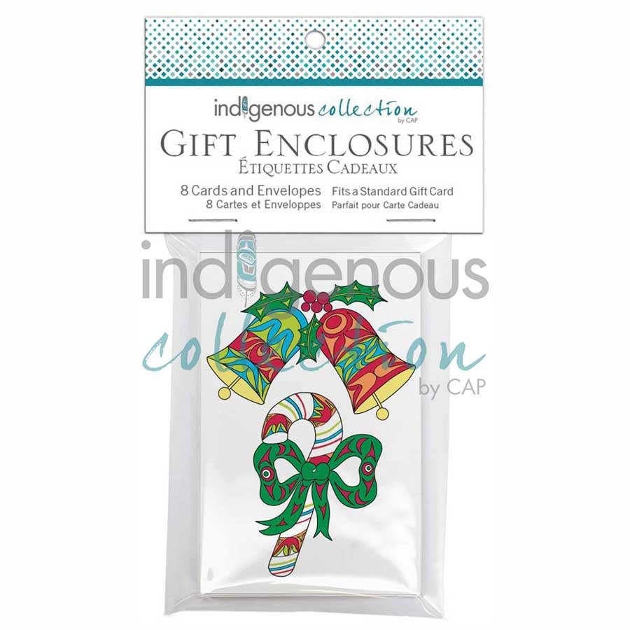 Indigenous Collection Candy Cane Gift Enclosure Cards - Tumbleweed Toys