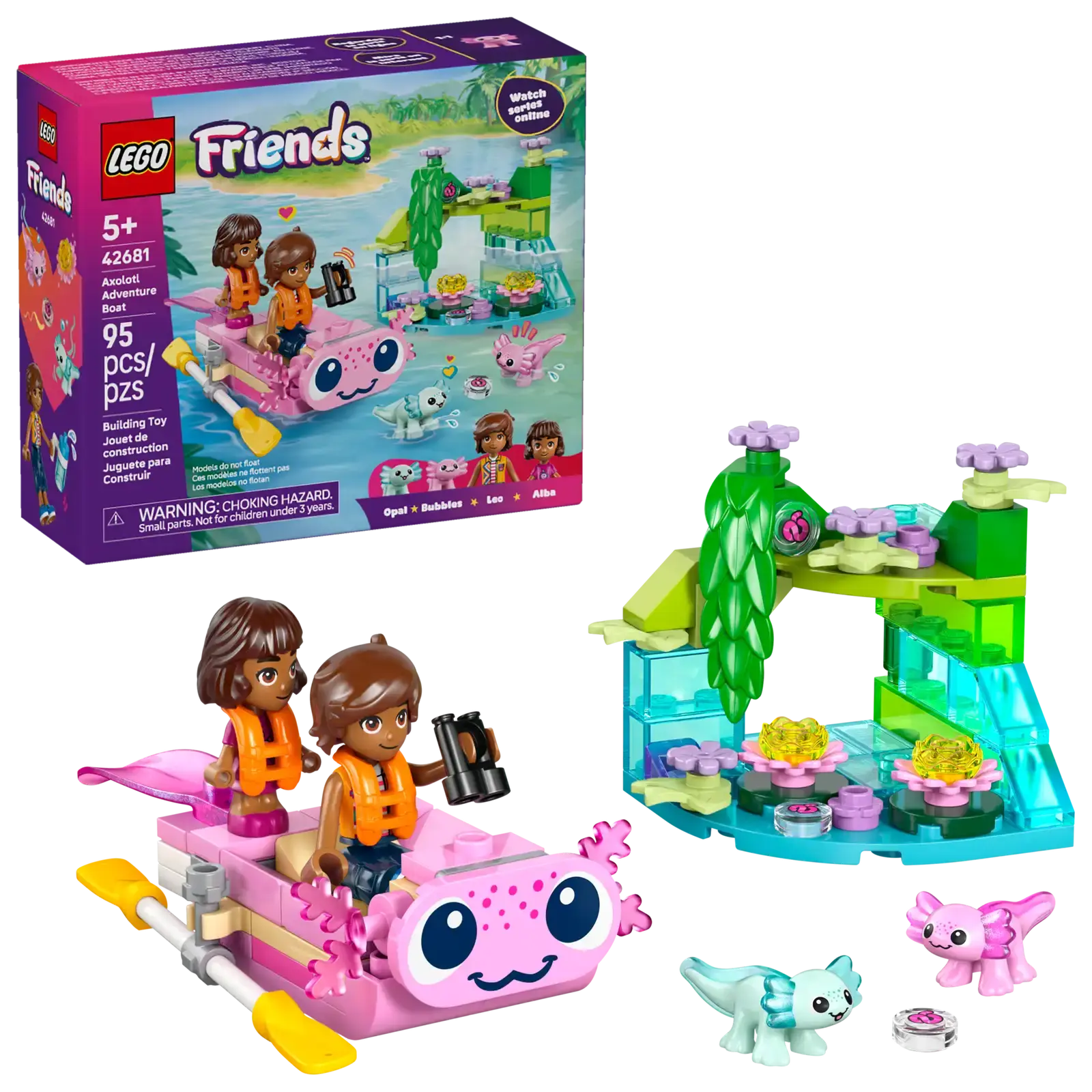 Lego Axolotl Adventure Boat - Tumbleweed Toys