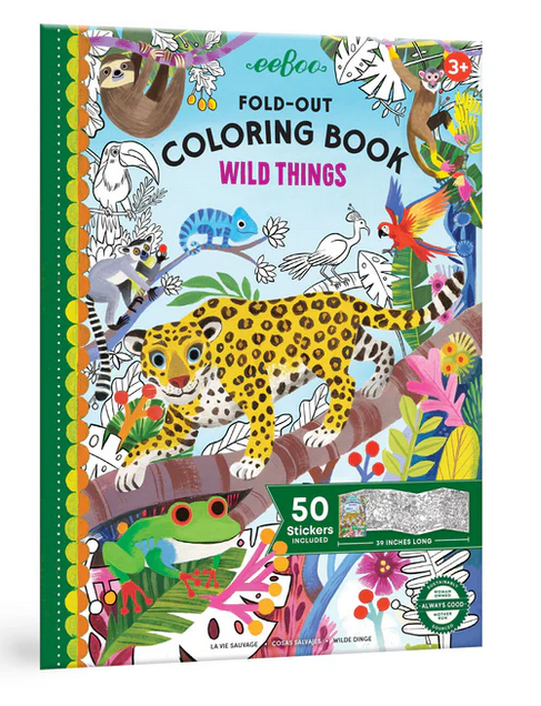 Fold Out Coloring Book: Wild Things - Tildie's Toy Box