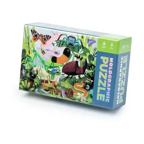 50pc Puzzle: Holographic Backyard Bugs - Tildie's Toy Box