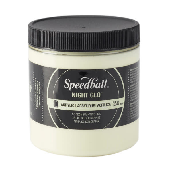Speedball Night Glo Phosphorescent Fabric Screen Printing Ink 8 oz ...