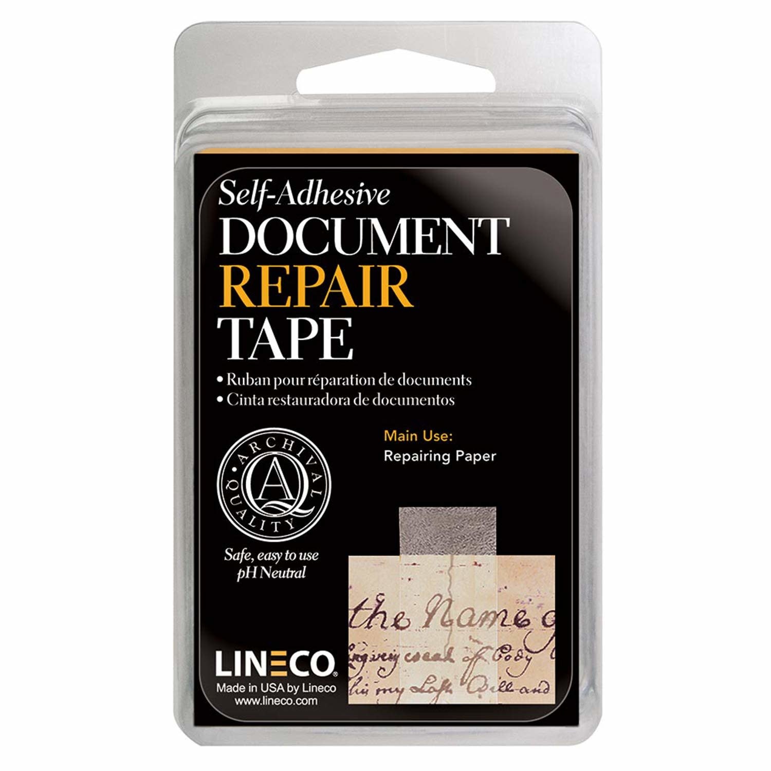 Lineco Self-Adhesive Document Repair Tape 1"x12' - RISD Store