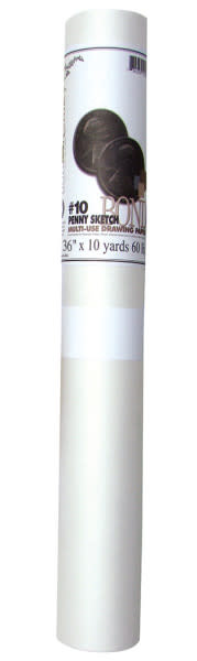 Borden & Riley #10 Penny Bond Drawing Paper Roll 60 lb 36" x 10 yards - RISD Store