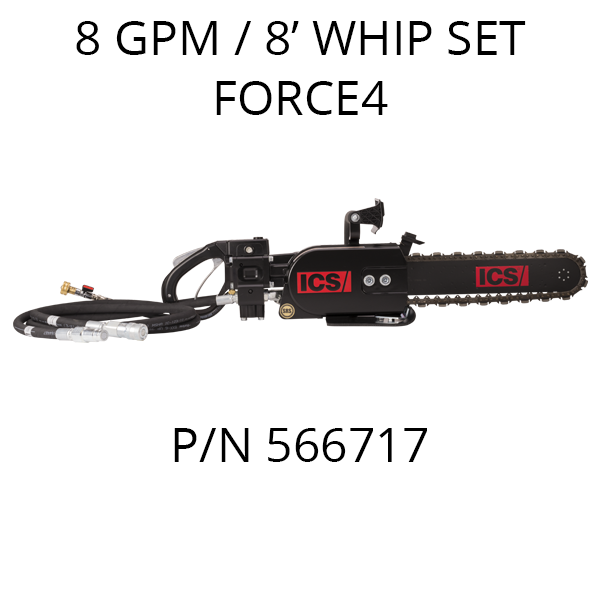 890F4 HYD. 15-INCH SAW PACKAGE - 8GPM/8FT WHIPS - CESSCO, INC. Online Store