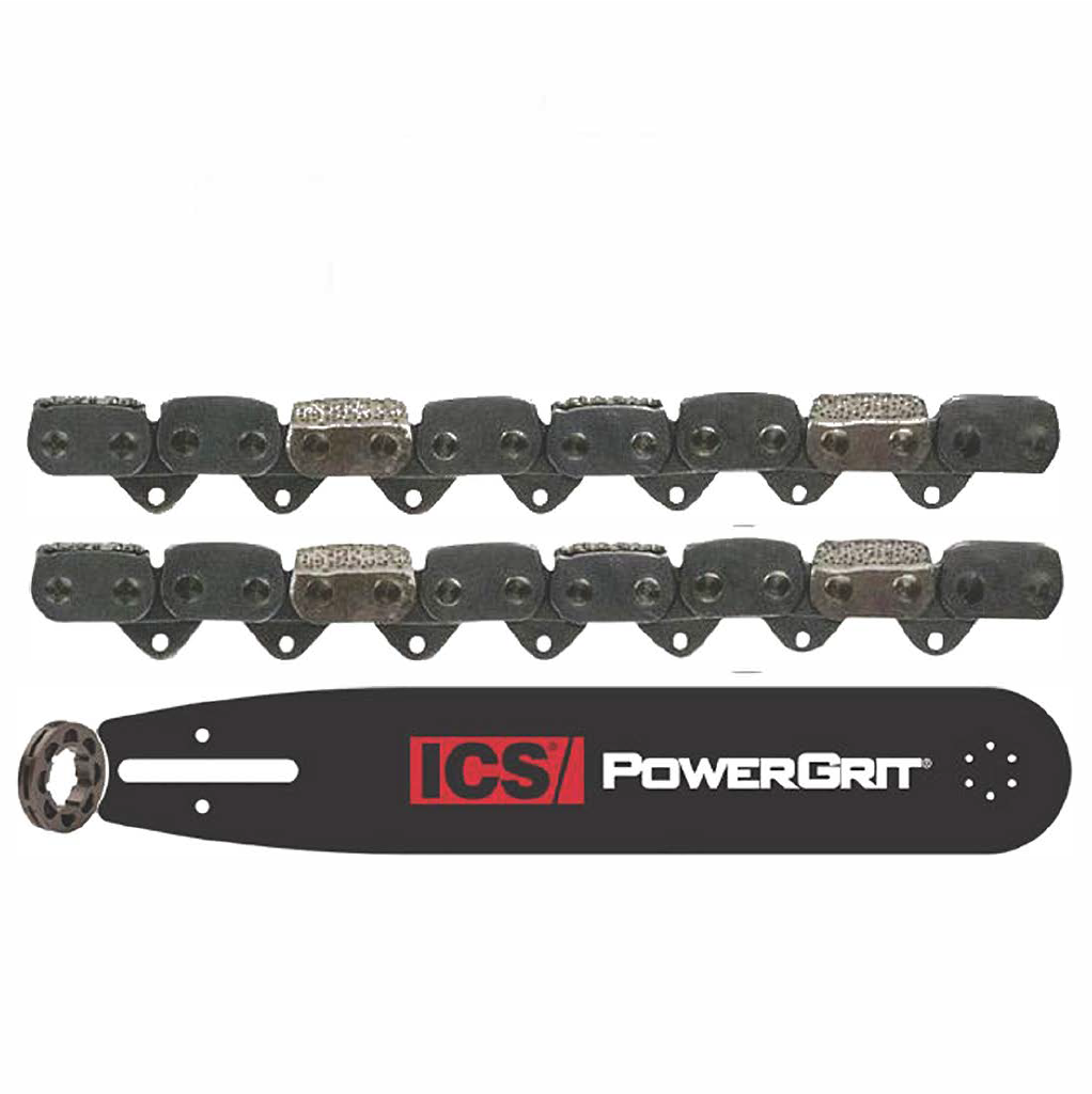 PowerGrit XL Pipe Cutting 10"/12" Chain/Bar Combo Pack #608233-LRG-CP ...
