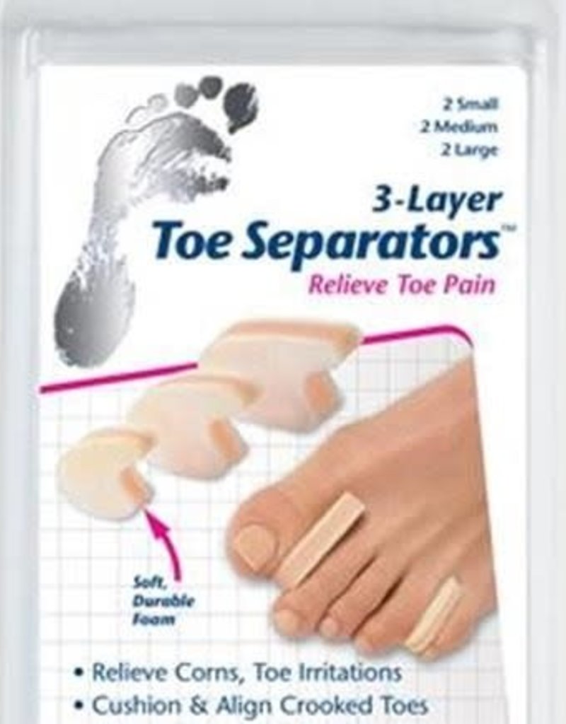 3-Layer Toe Seperators - Broadway Home Medical