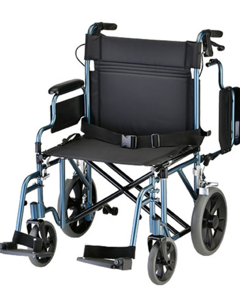 22" Transport Chair W/ Handbrakes - Broadway Home Medical