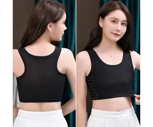 Gender Fluid - Chest Compression Binder - Black - HUMANITY!