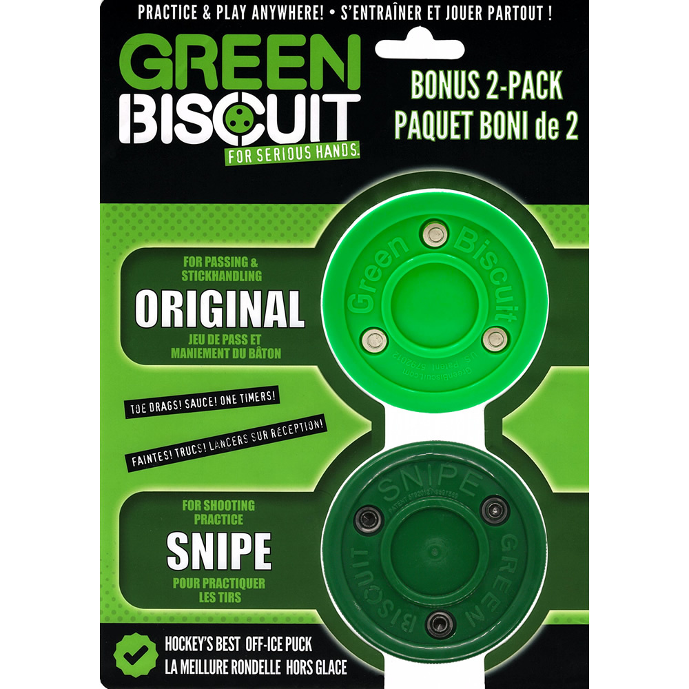 GREEN BISCUIT 2 PACK - RinkSide Sports