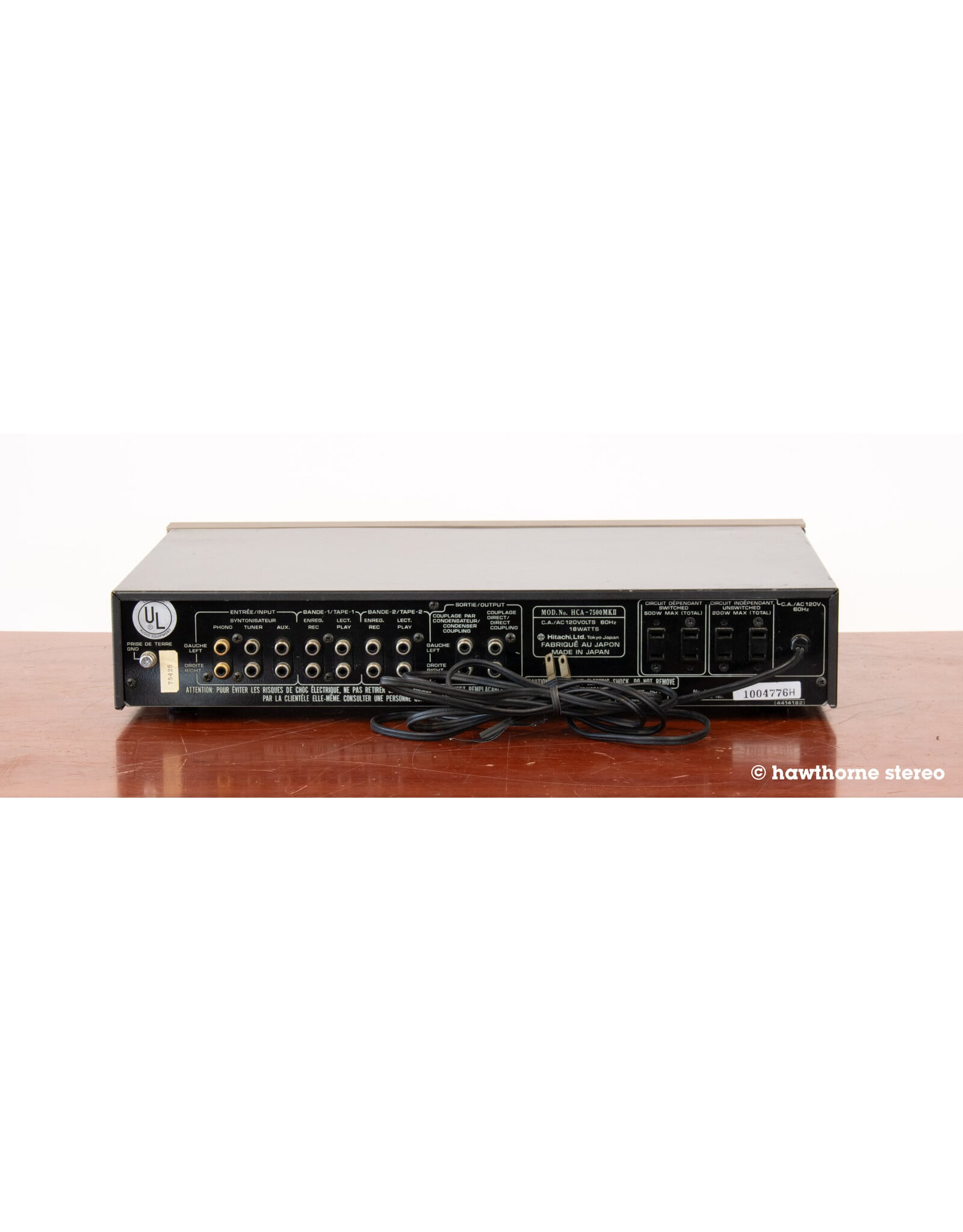 Hitachi HCA-7500 mk2 Preamp USED - Hawthorne Stereo
