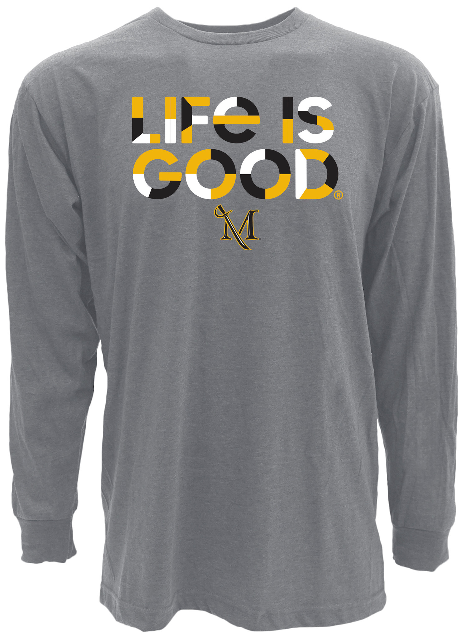 Life is Good Tri-Color Longsleeve Tee - University Store