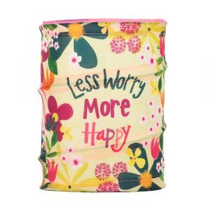 Shannon Road - Less Worry More Happy Trash Can - The Farmer's House