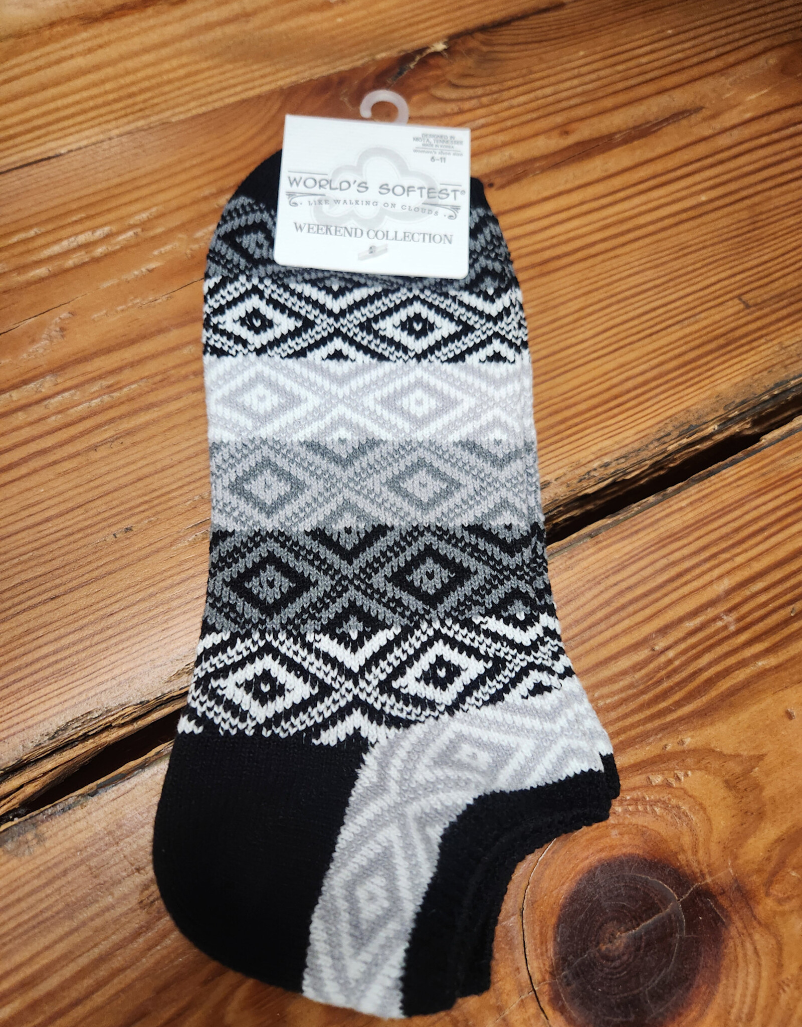 Crescent Socks - World's Softest Socks Black Multi Low - The Farmer's House