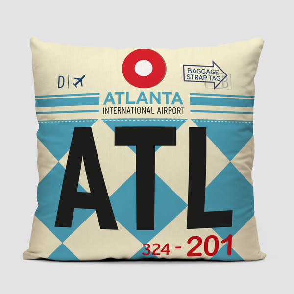 AIRPORTAG ATL Pillow Cover - Planewear