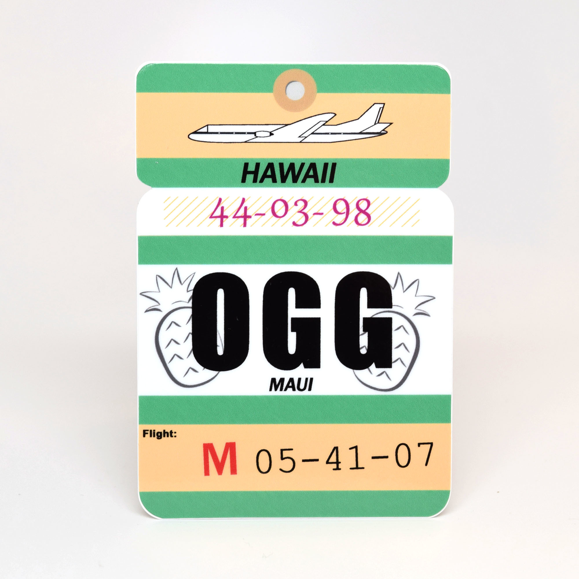 Baggage Tag Die-Cut Sticker-OGG - Planewear