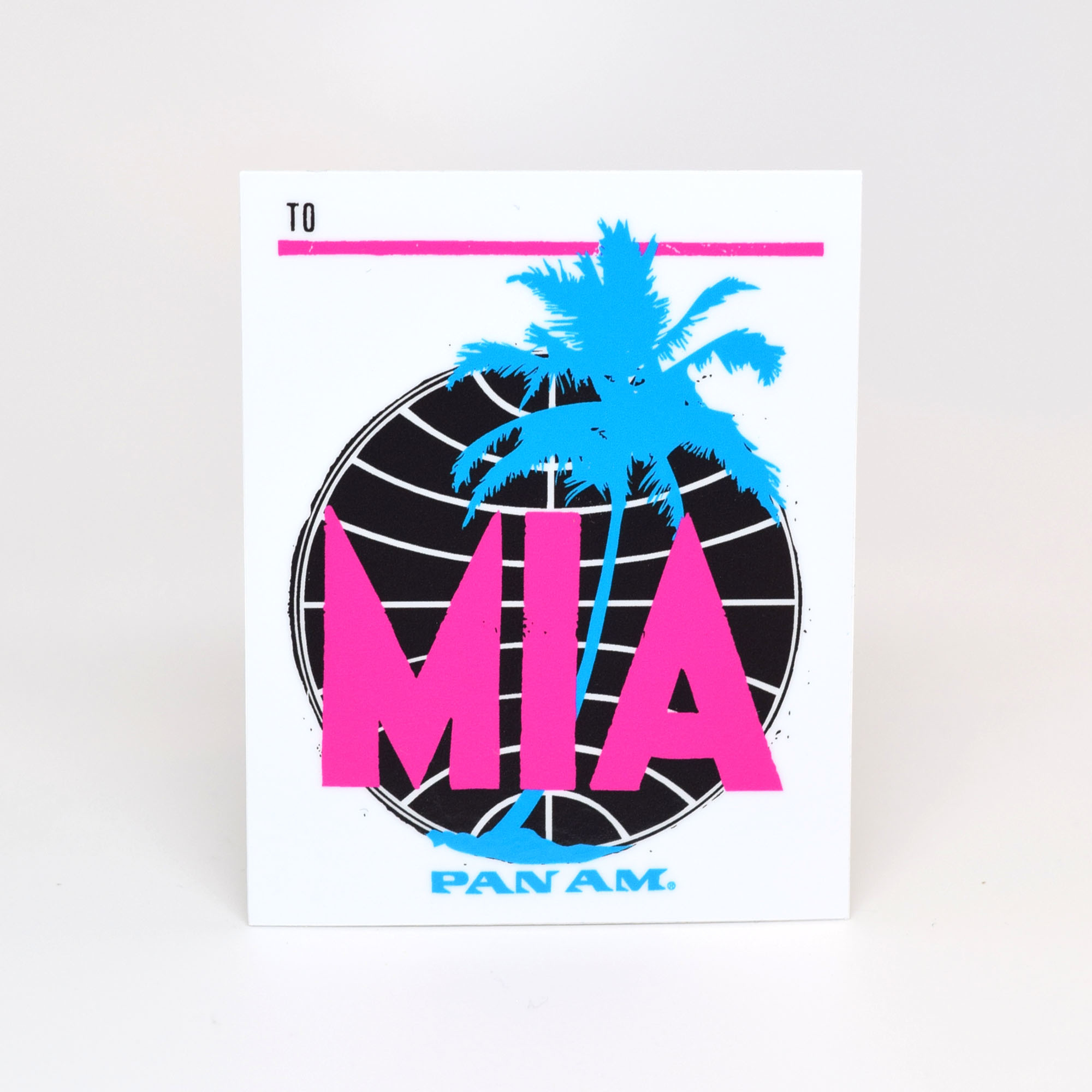 Pan Am Travel Sticker-Miami - Planewear