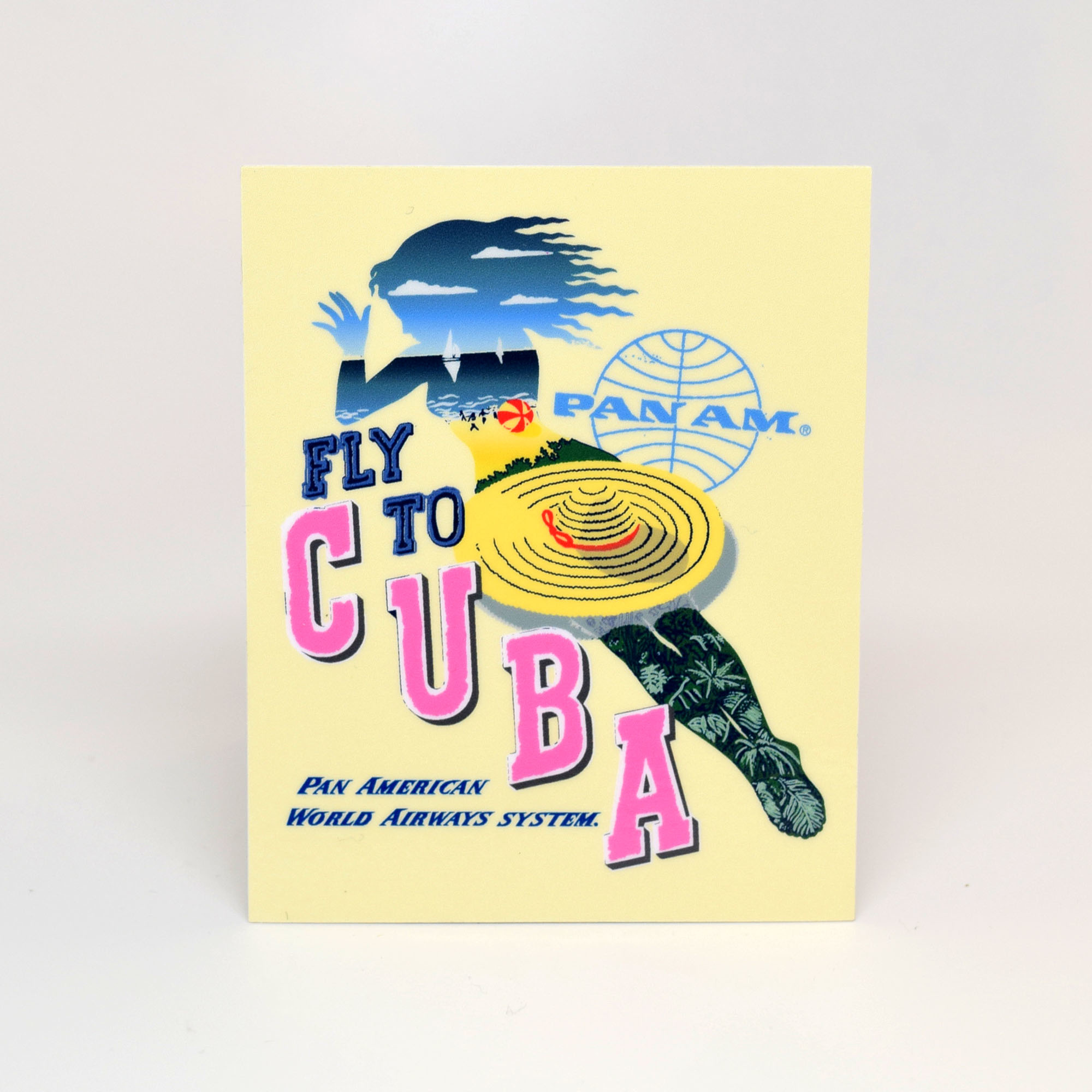 Pan Am Travel Sticker-Cuba - Planewear