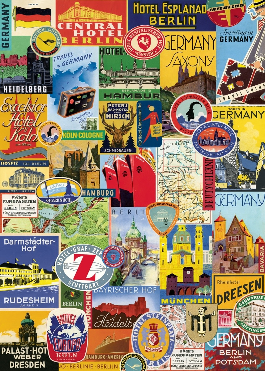 Germany Collage Wrap Sheet 20"x28" #18 - Planewear