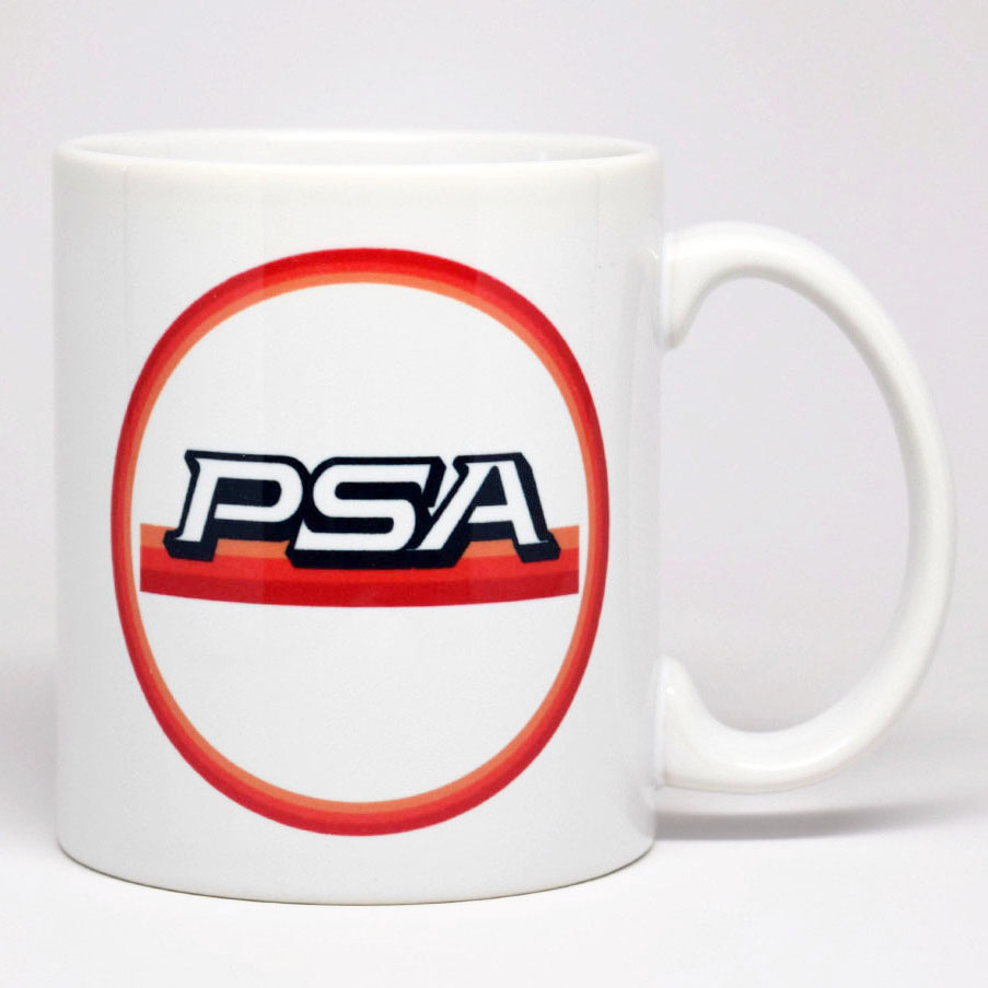 Pacific Southwest Airlines (PSA) Sticker Mug - Planewear