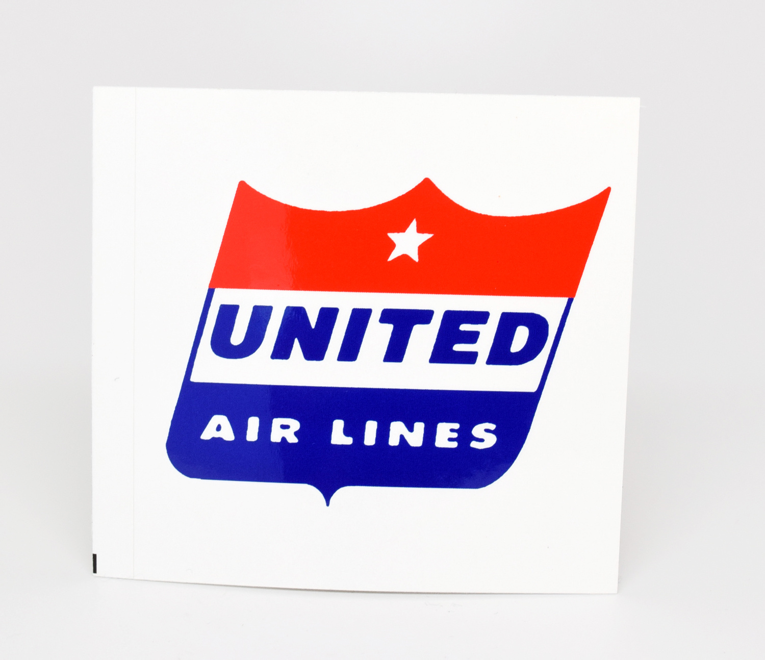 United 50's Shield Logo Sticker-Vinyl - Planewear