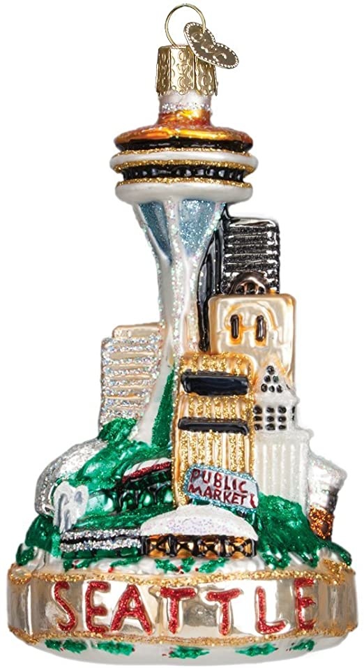 Old World Christmas Seattle Skyline Ornament - Planewear