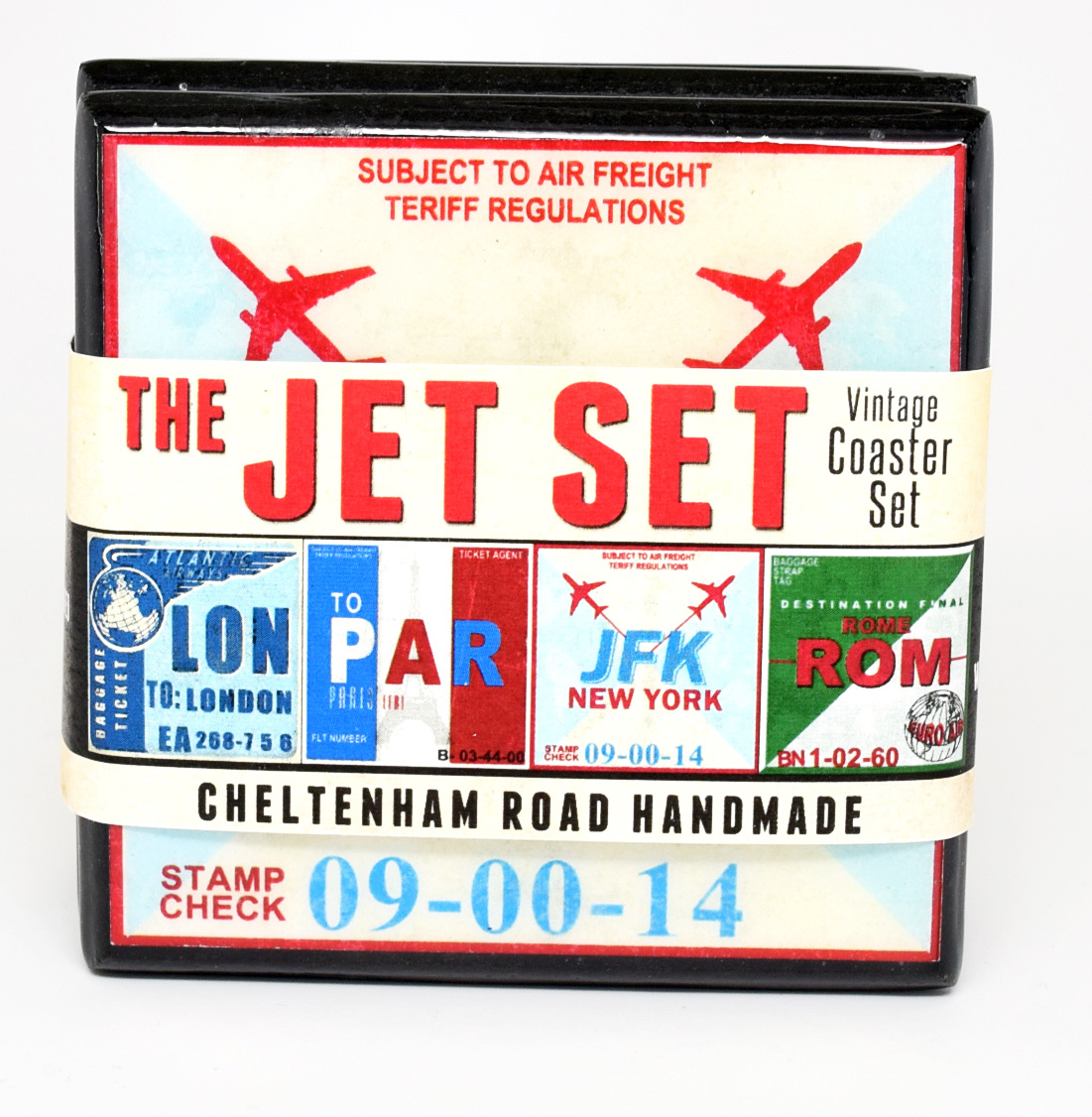 The Jet-Set Vintage Coaster set - Planewear