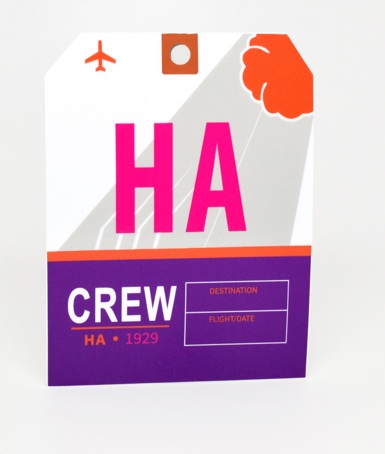 Baggage Tag Die-Cut Sticker-HA CREW - Planewear