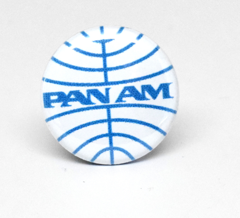 Airplane Button Pan Am White - Planewear