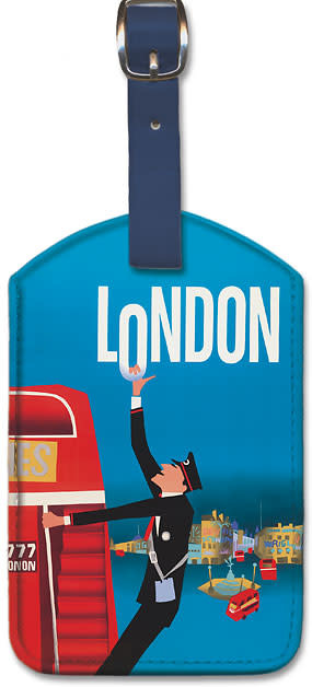 Luggage Tag Pan Am London - Planewear