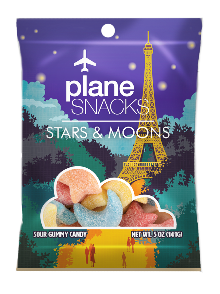 Plane Snacks Stars & Moons - Planewear