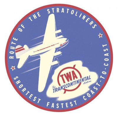 TWA Logo Tail (Double Globe) - Planewear
