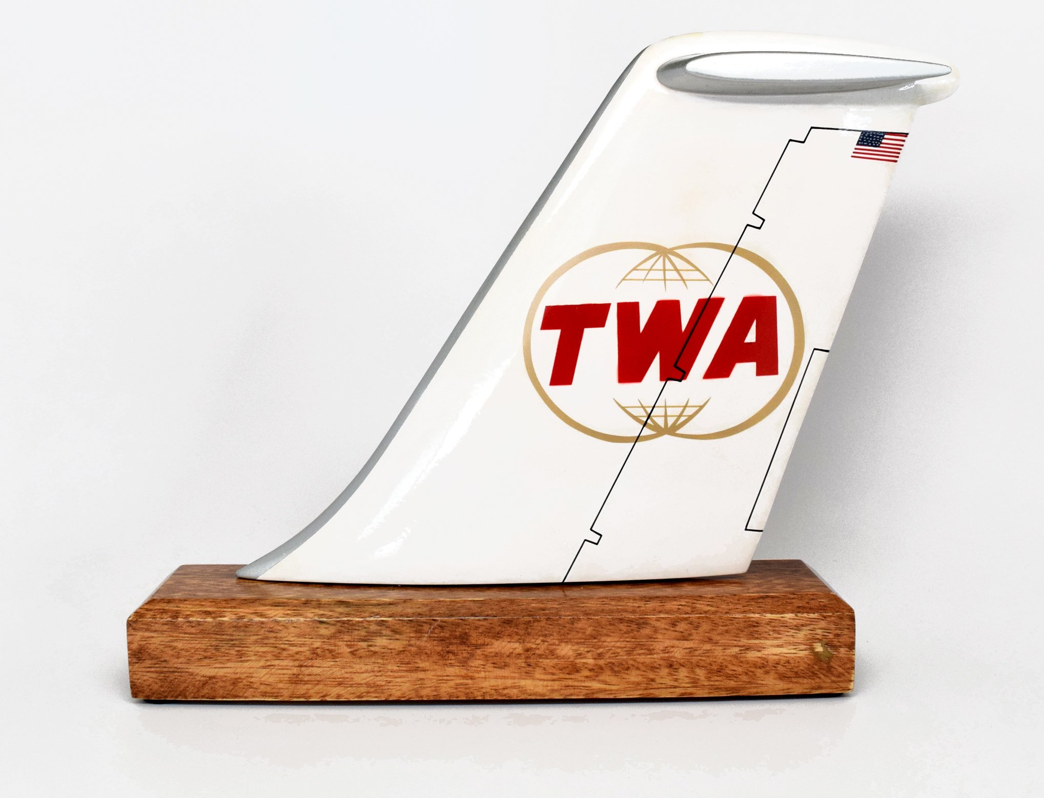 TWA Logo Tail (Double Globe) - Planewear