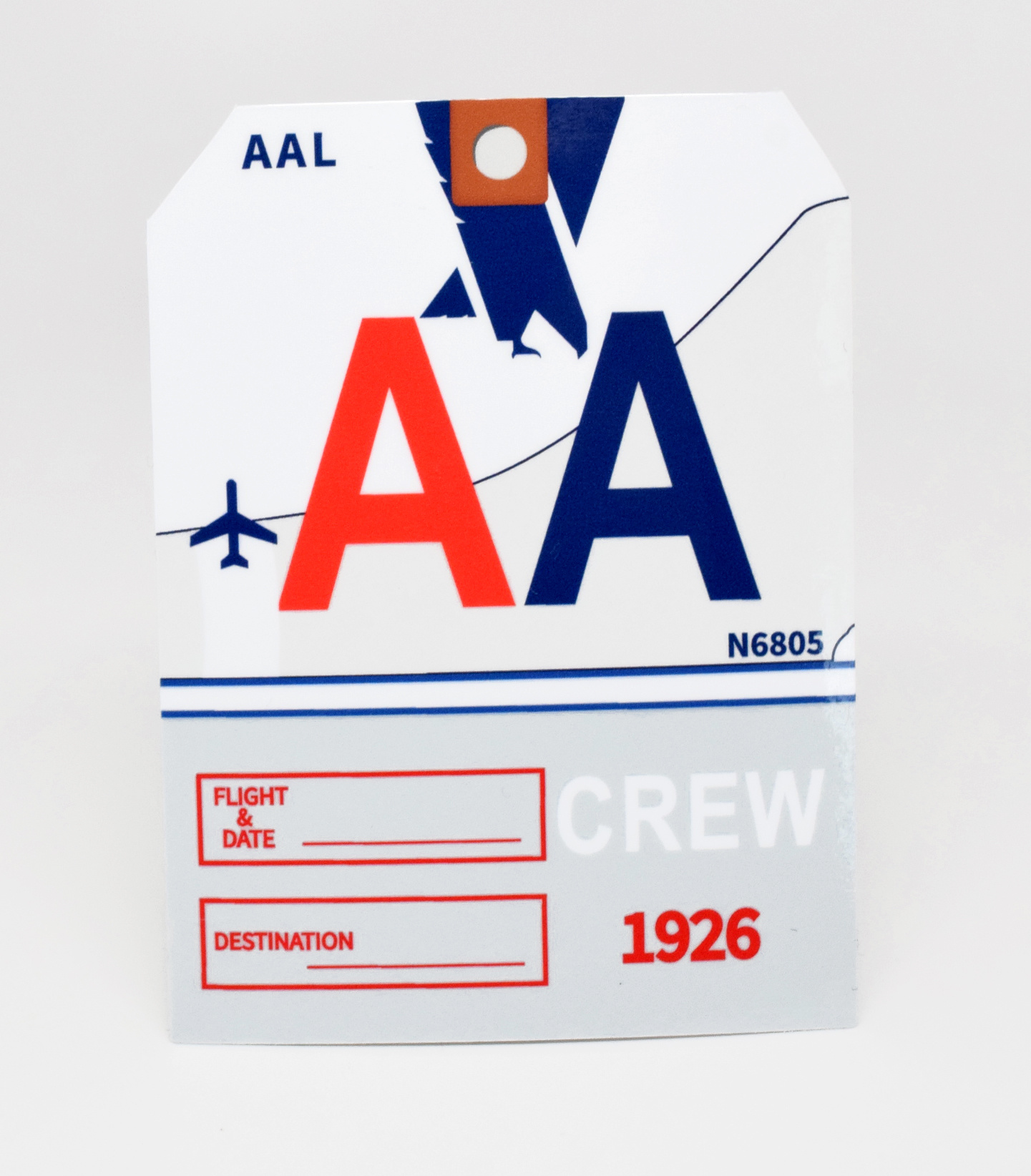 Baggage Tag Die-Cut Sticker-AA CREW - Planewear