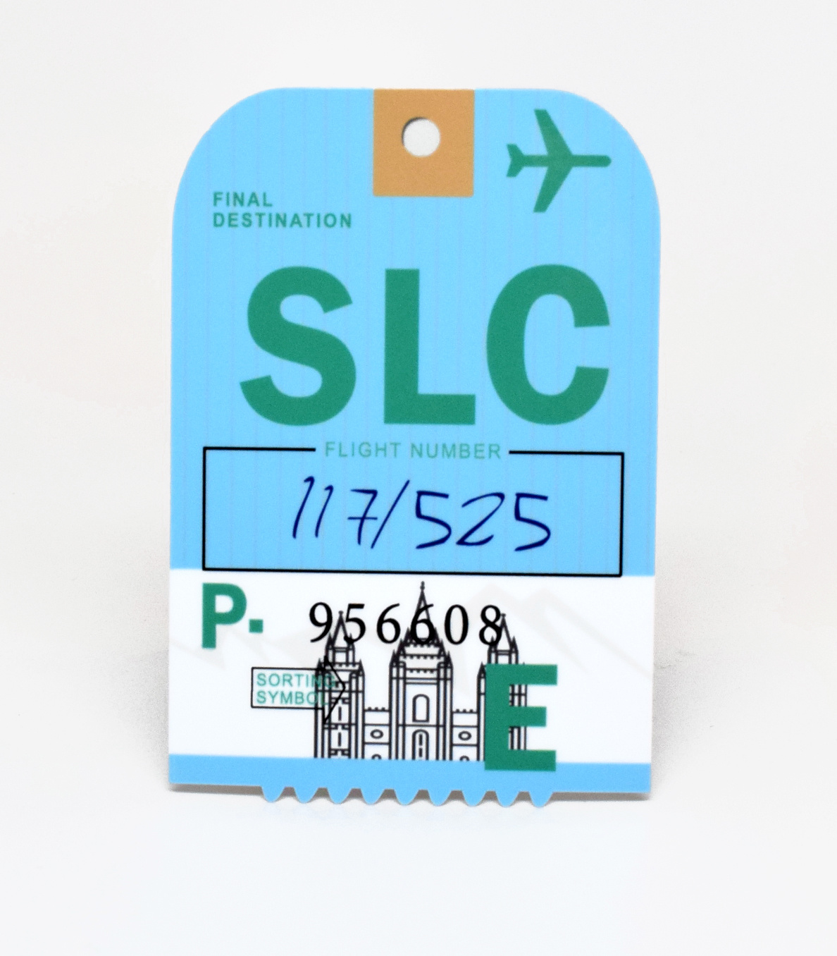 Baggage Tag Die-Cut Sticker-SLC - Planewear