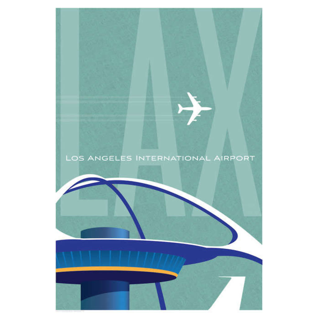 Lax Los Angeles Airport Poster 14 X 20 - Planewear