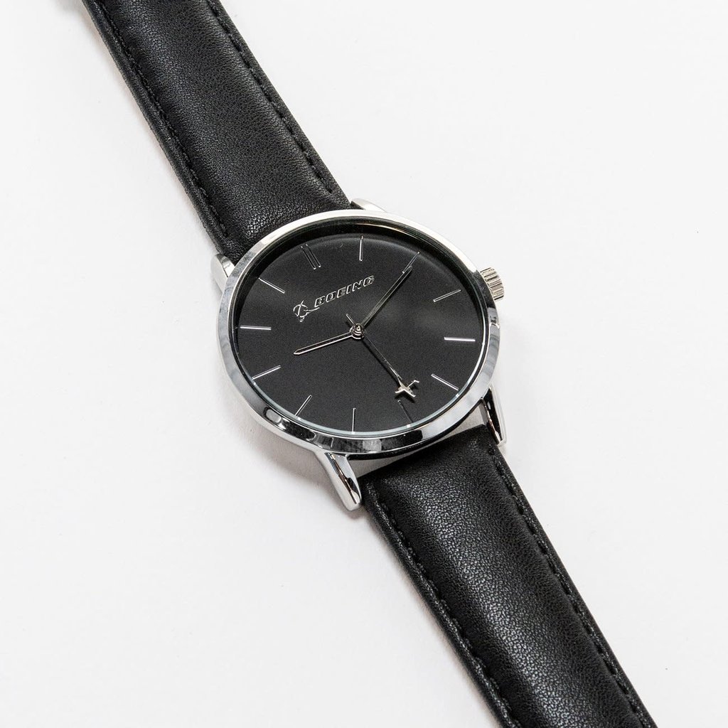 Boeing Men's Silver Rotating Airplane Watch - Planewear