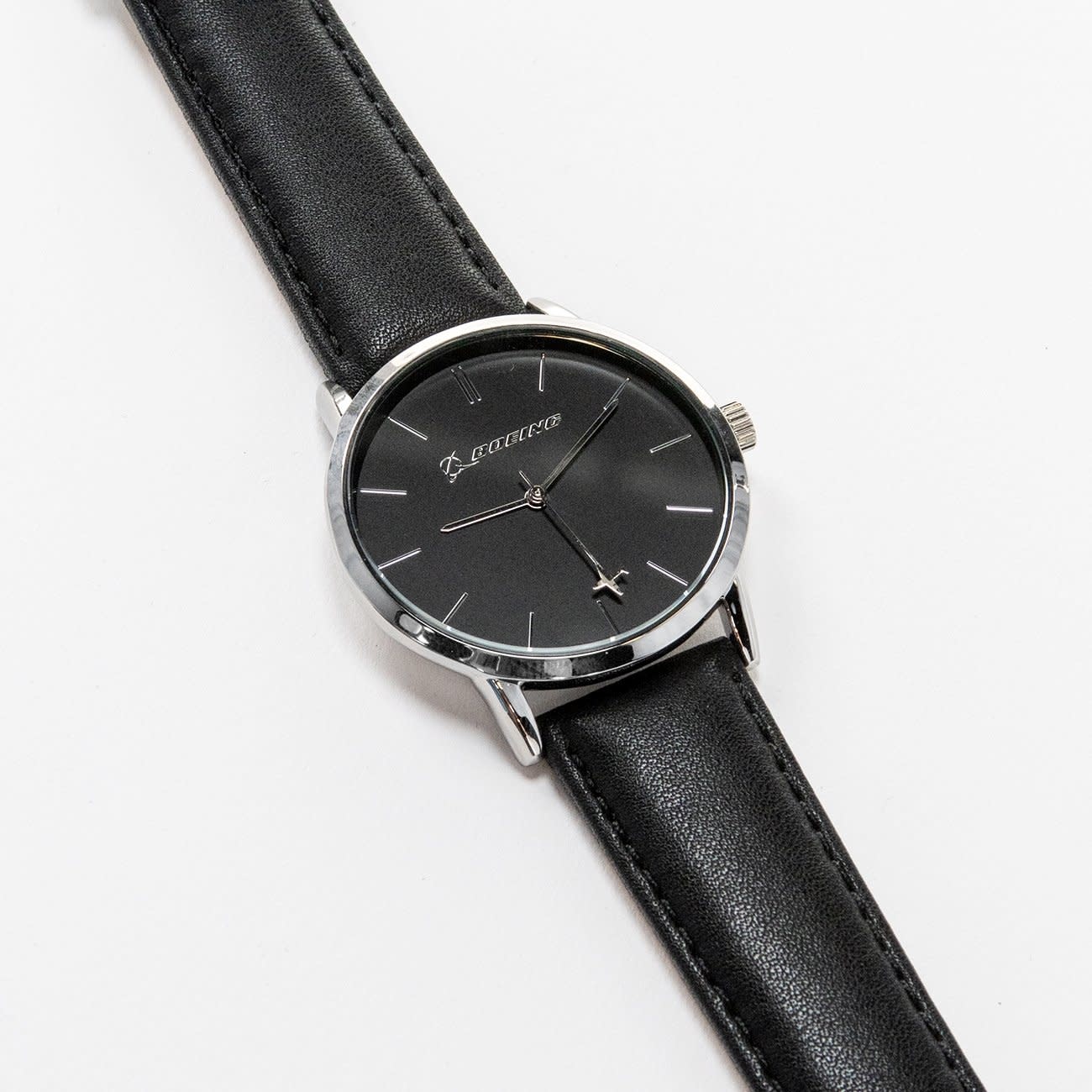 Boeing Men's Silver Rotating Airplane Watch - Planewear