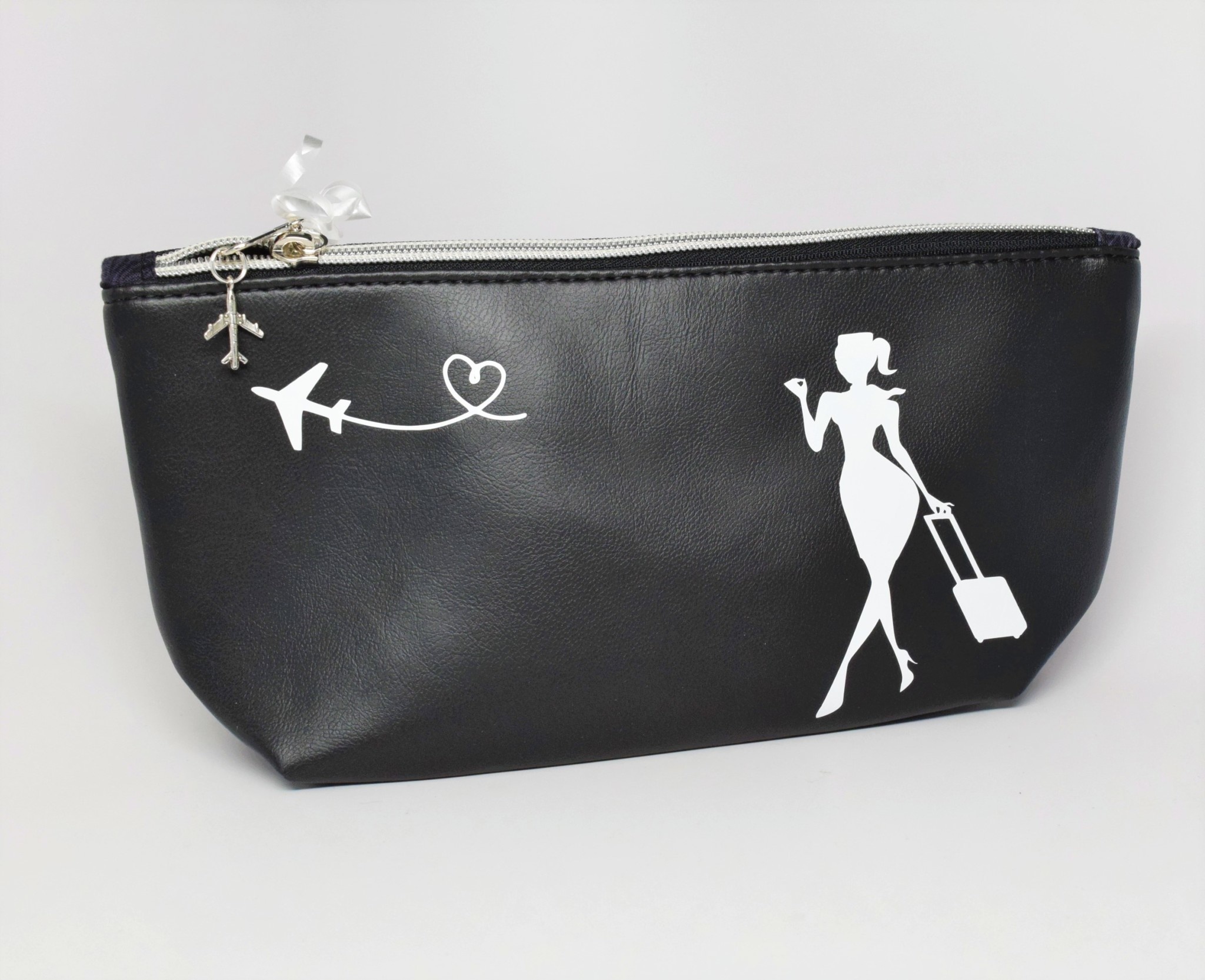 Sassy Stew Black Zipper Pouch - Planewear