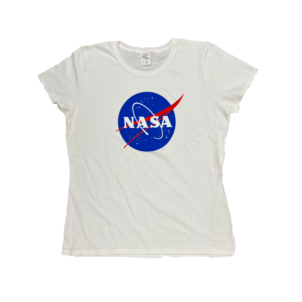 Womens NASA Meatball WhiteTee - Planewear