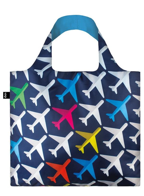 Loqi Reusable Tote Bag Airplane Pattern^ ️ - Planewear