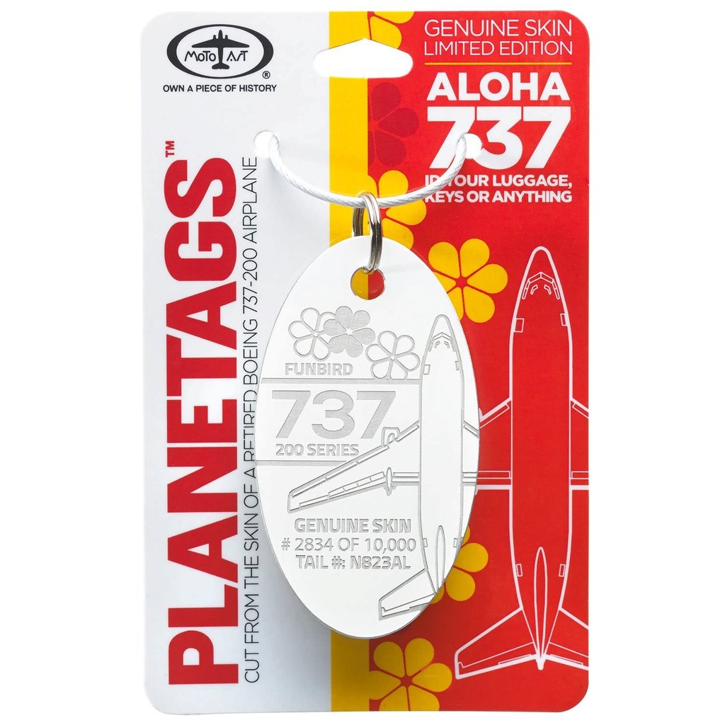 Plane Tag Boeing 737 Aloha Air White ️ - Planewear