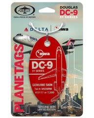 Plane Tag Northwest DC-9 Red ️ - Planewear
