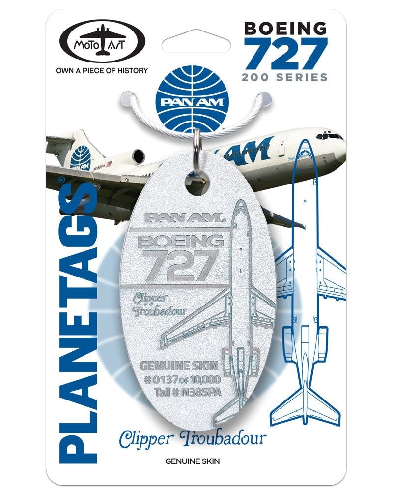 Plane Tag Pan Am Boeing 727 Clipper Troubadour - Planewear