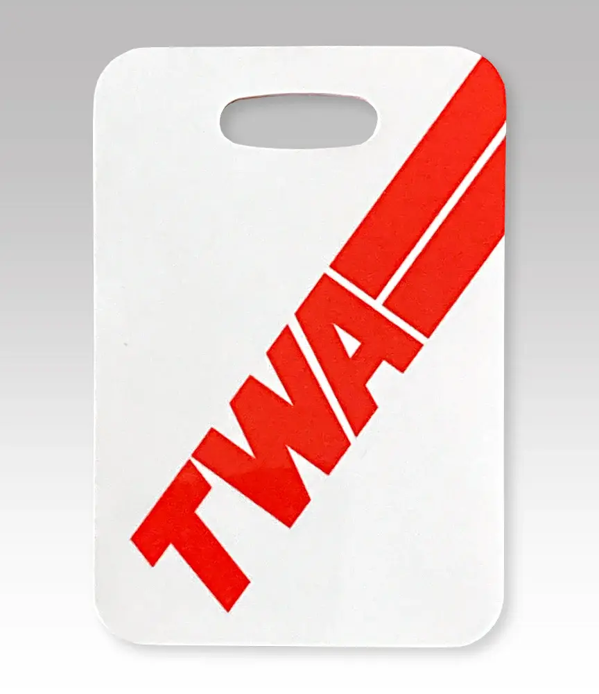 Luggage Tag: TWA Logo Red Stripe ️ - Planewear