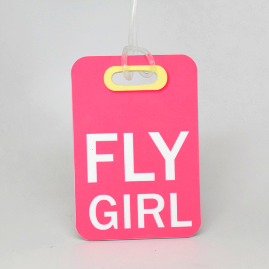 Luggage Tag: Fly Girl Pink ️ - Planewear
