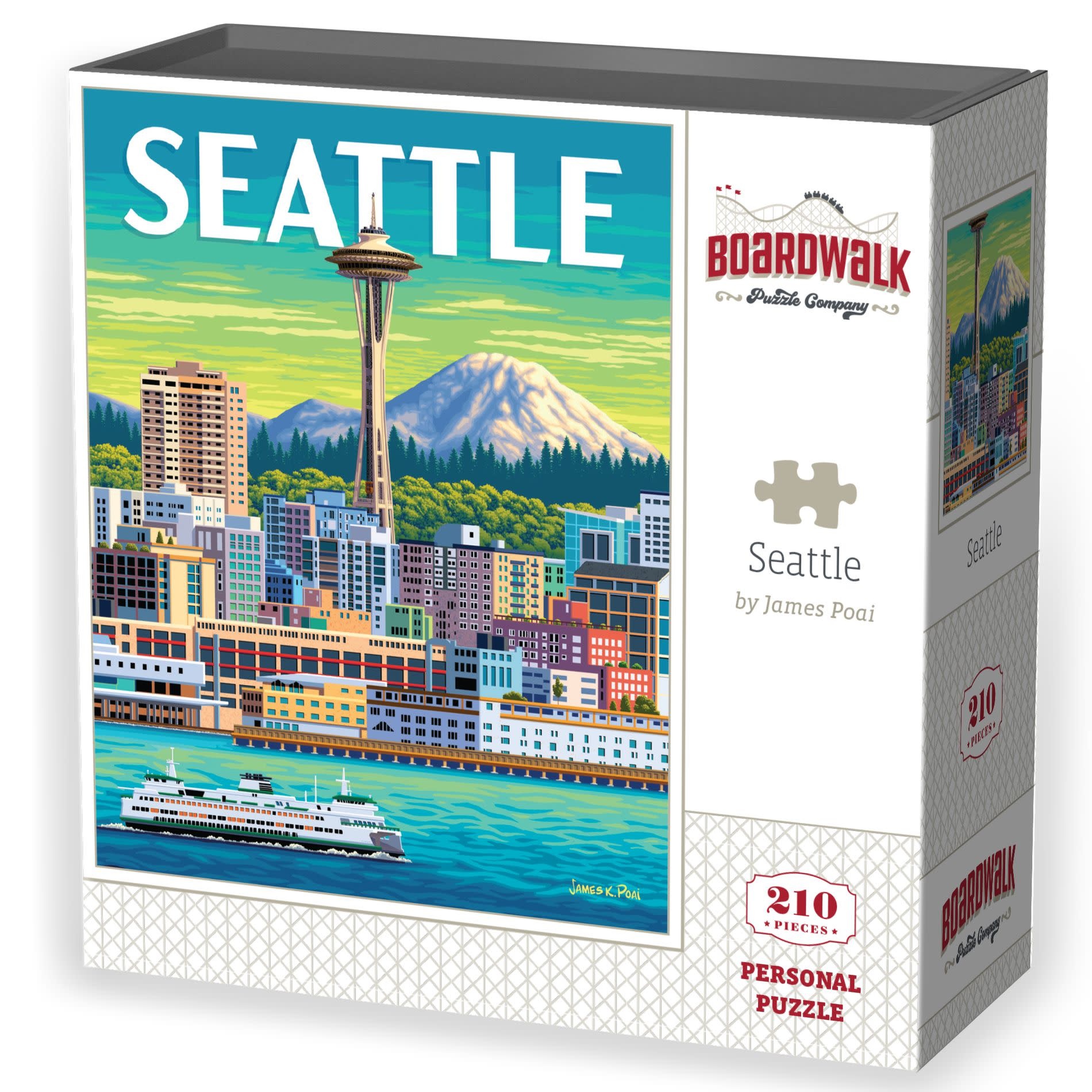 Puzzle: 210 Piece Seattle by Boardwalk - Planewear