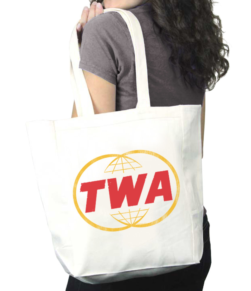 Tote Bag: Vintage TWA Logo^ - Planewear