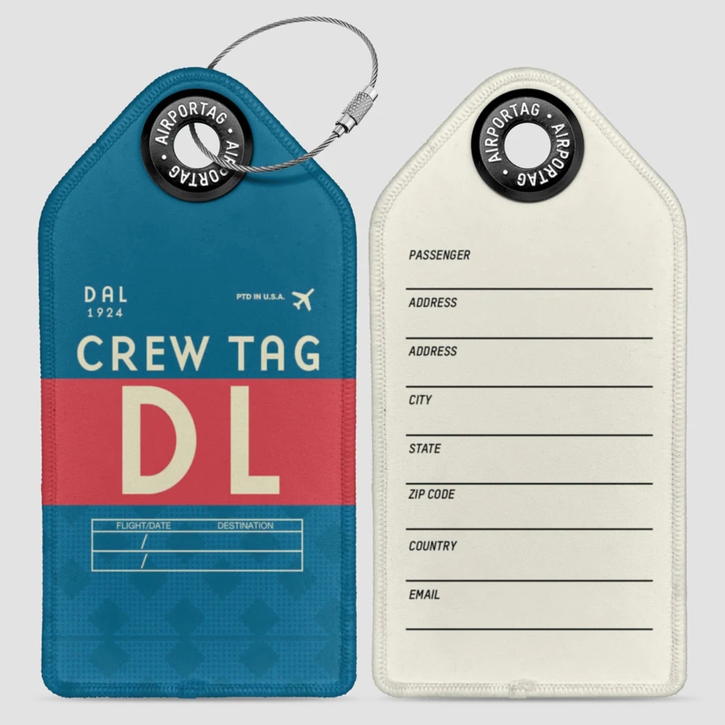 DL Crew Tag Luggage Tag - Planewear