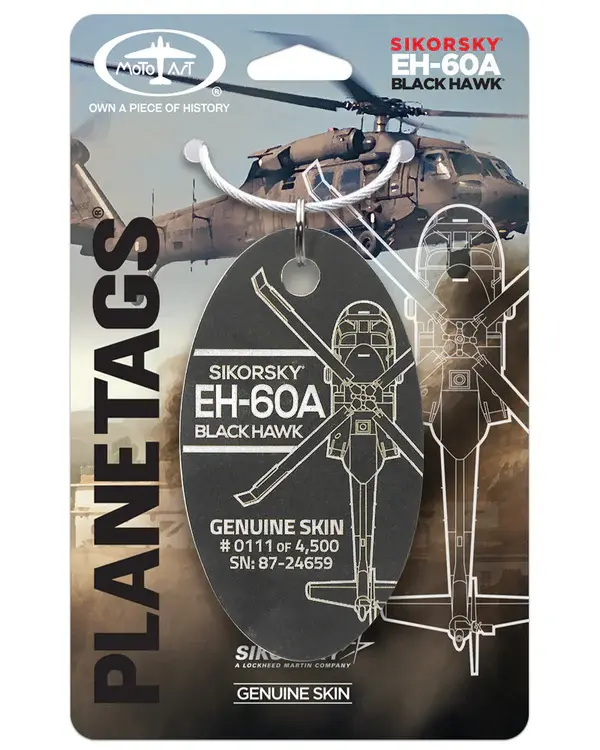 Plane Tag Sikorsky EH-60A Black Hawk Exterior Grey ️ - Planewear