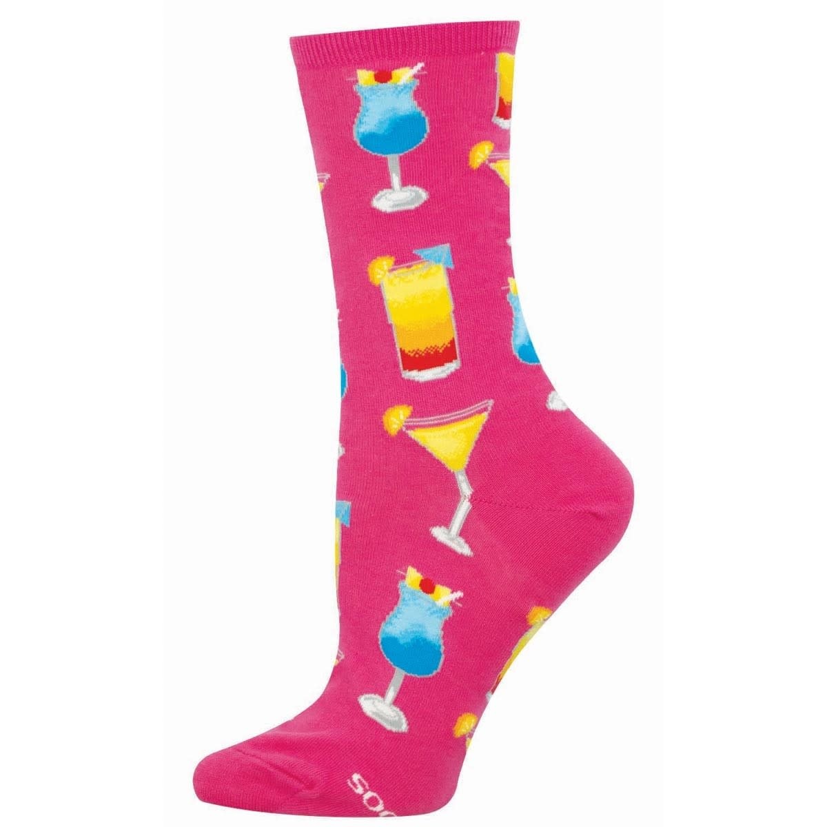 Socks Womens Novelty: Tropical Cocktails - Planewear